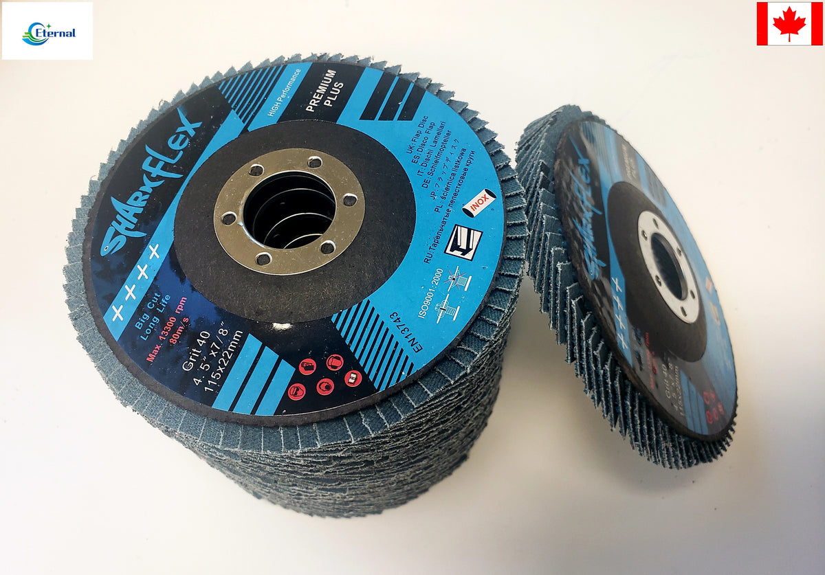 STANDARD ABRASIVES - 4-1/2" X 7/8" TYPE 27, 40 GRIT, FLAP DISC 10pc ...